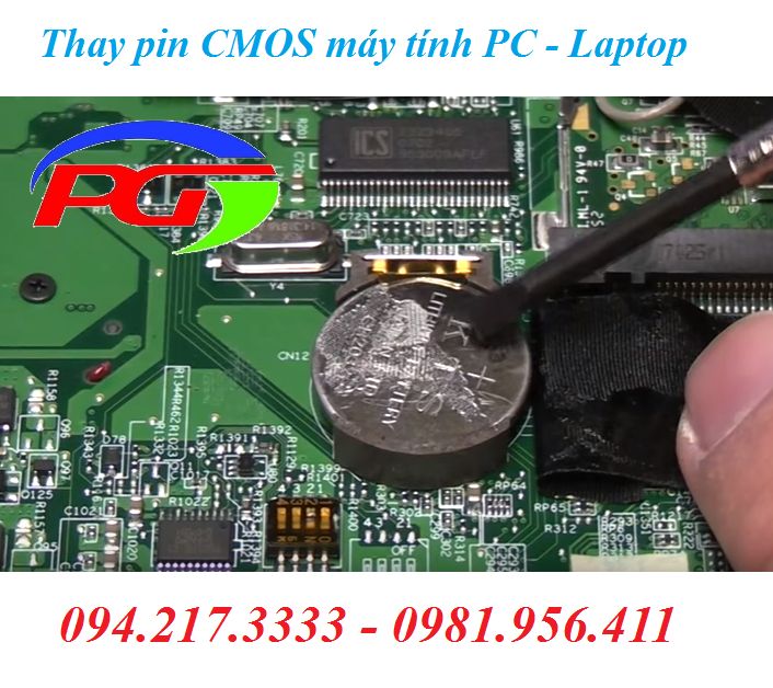 Thay pin CMOS máy tính PC - Laptop | Pin Bios
